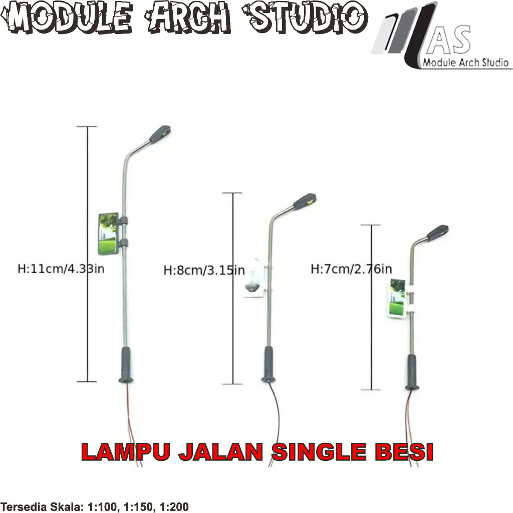 Jual Miniatur Lampu Jalan Nyala + Papan Iklan - Maket PJU | Shopee ...