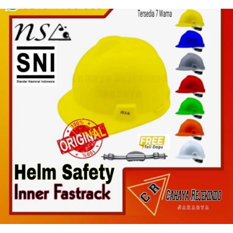Jual Helm Proyek NSA SNI Inner Fastrack + Tali Dagu | Shopee Indonesia