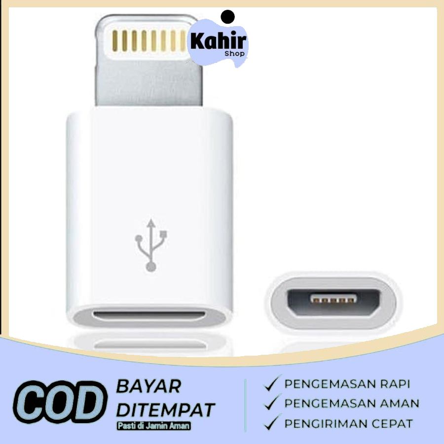 Jual Sambungan Micro USB Female to Lightning 8 Pin Adapter for iPhone ...