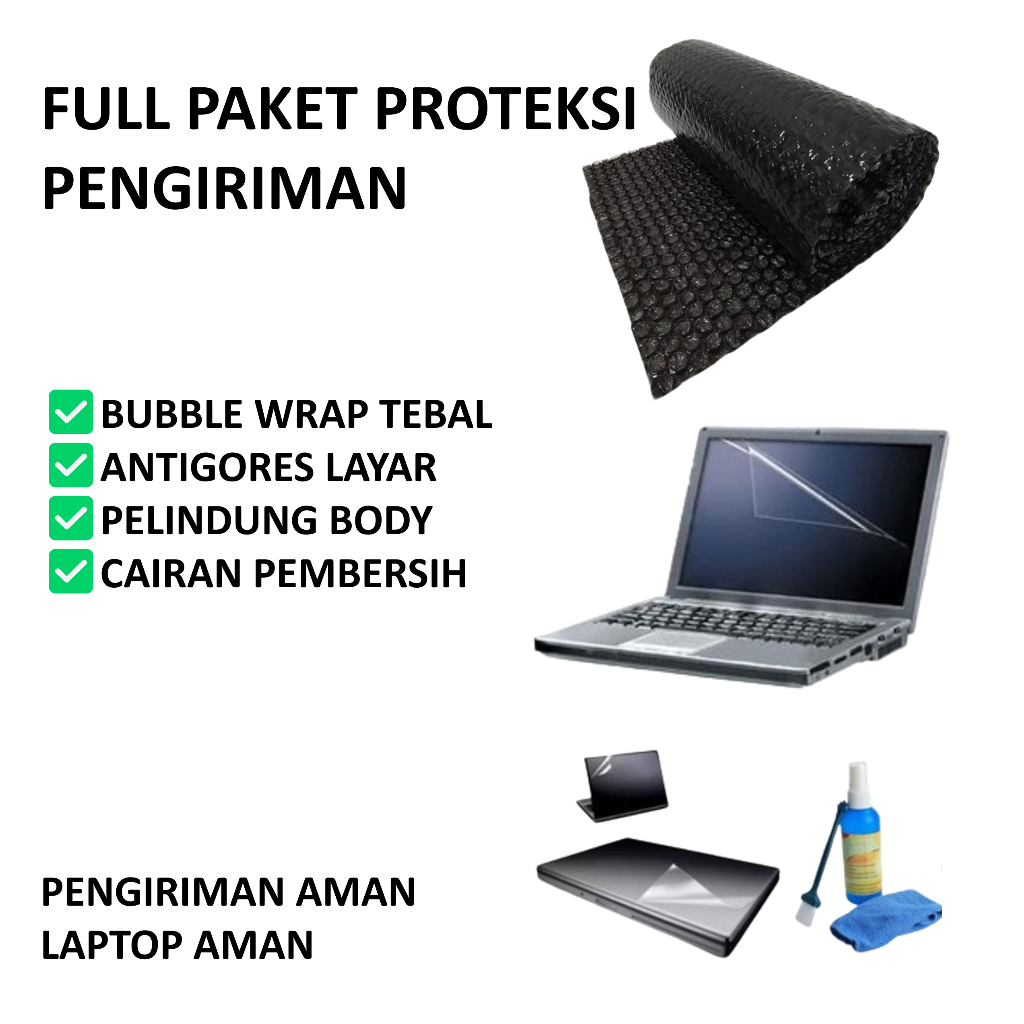 Jual Paket Antigores Laptop + Extra Bubble Wrap Super Tebal | Shopee ...