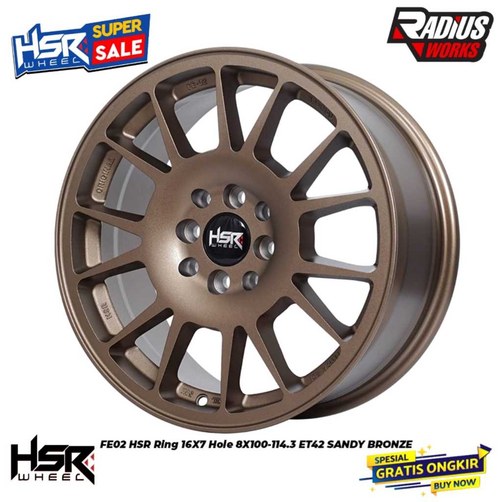 Jual VELG MOBIL RALLY LOOK UNTUK MOBIL YARIS SWIFT SIRION DLL HSR FE 02 ...