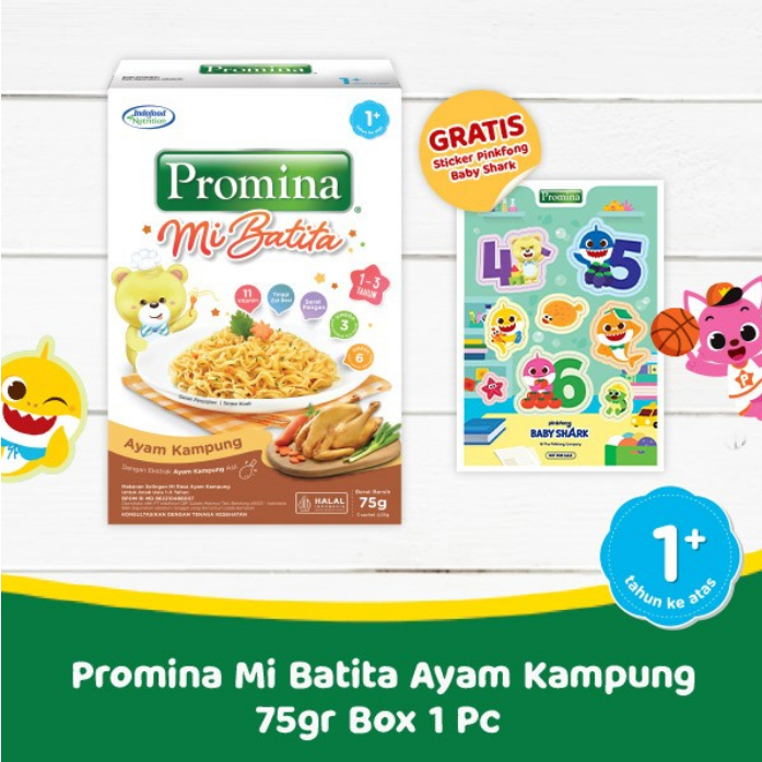 Jual Promina mi batita Mie goreng rasa ayam kampung 75 gram 1-3 thn mie ...