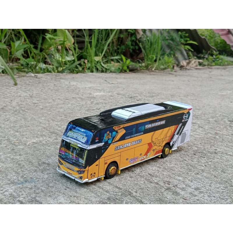 Jual PAPERCRAFT BUS SANJAYA TRANS "GARFIELD" | Shopee Indonesia