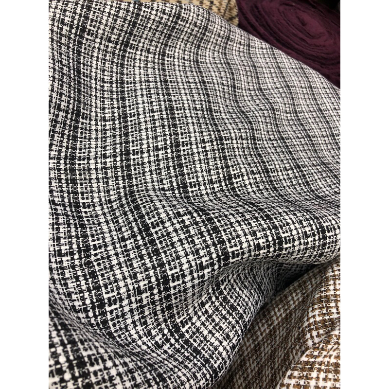 Jual Bahan Semi Woll Tweed Motif Garment | Shopee Indonesia