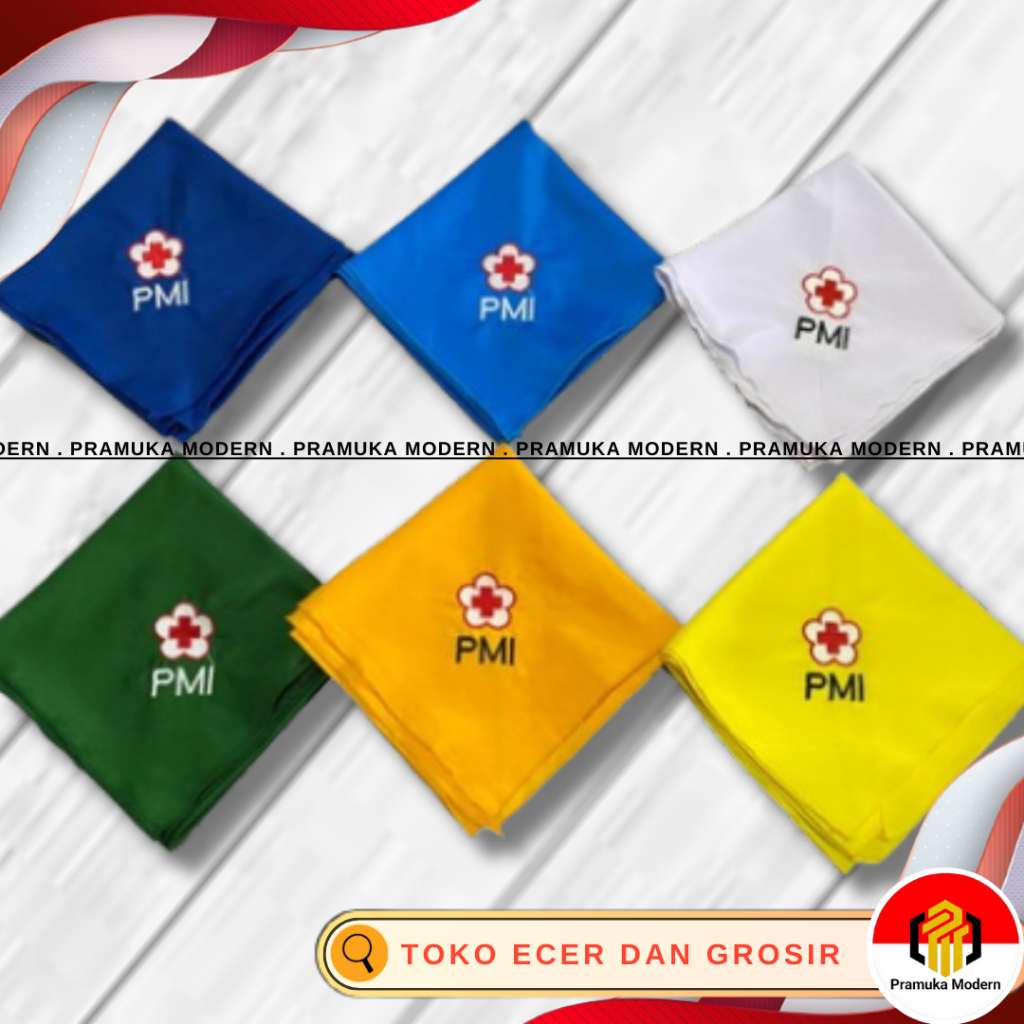 Jual Syal slayer PMI palang merah Indonesia lengkap murah (bijian ...
