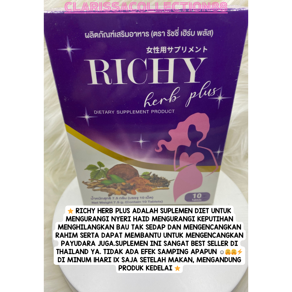 Jual RICHY HERB PLUS SUPLEMEN MISS V / ORIGINAL THAILAND | Shopee Indonesia