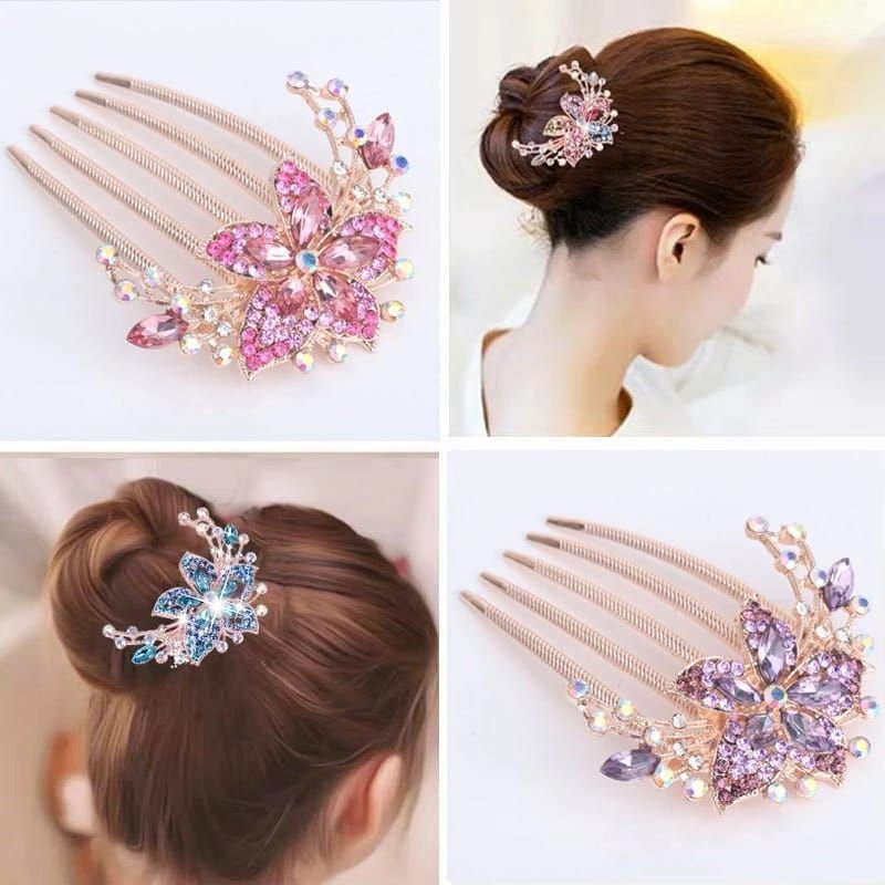 Jual Sirkam rambut tusuk konde mahkota gaya korea | Shopee Indonesia