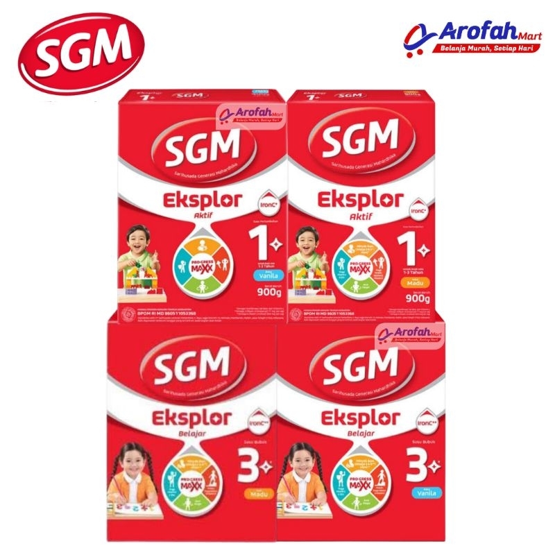 Jual SGM EKSPLOR 1+ Vanilla Madu 900g / SGM EKSPLOR 3+ Vanilla Madu 900g | Shopee Indonesia