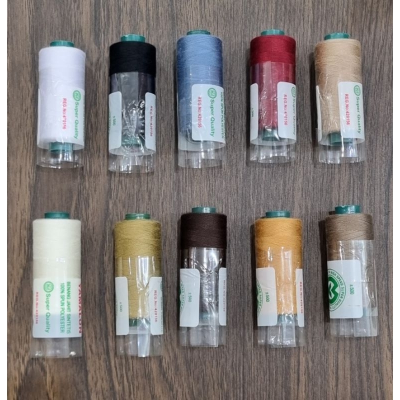 Jual Benang Jahit Yamalon 500 Yards (Harga per pcs dan grosir) | Shopee ...