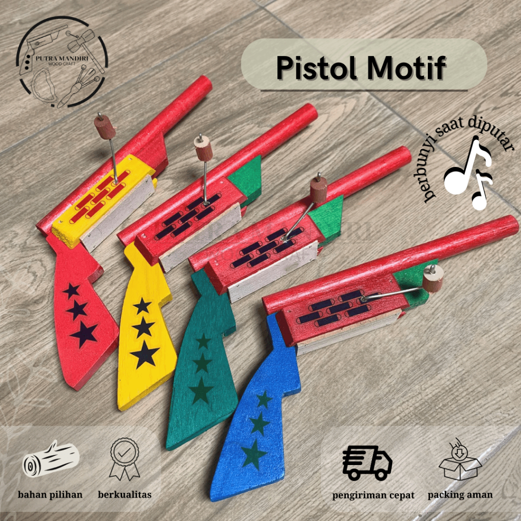 Jual MAINAN ANAK Tembakan Pistol Kayu Otok-Otok Mainan Tradisonal ...