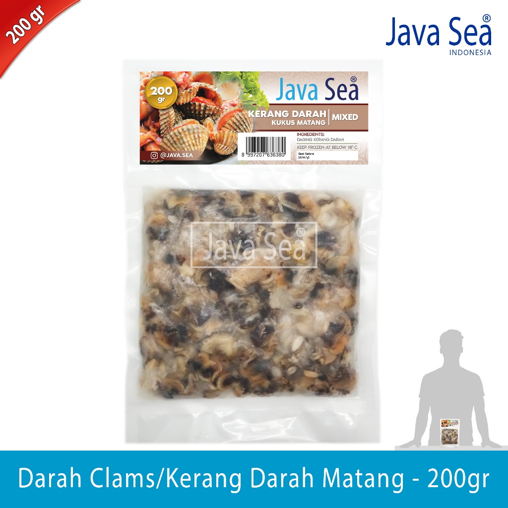 Jual Daging Kerang Darah Matang pack 200gr Java Sea | Shopee Indonesia