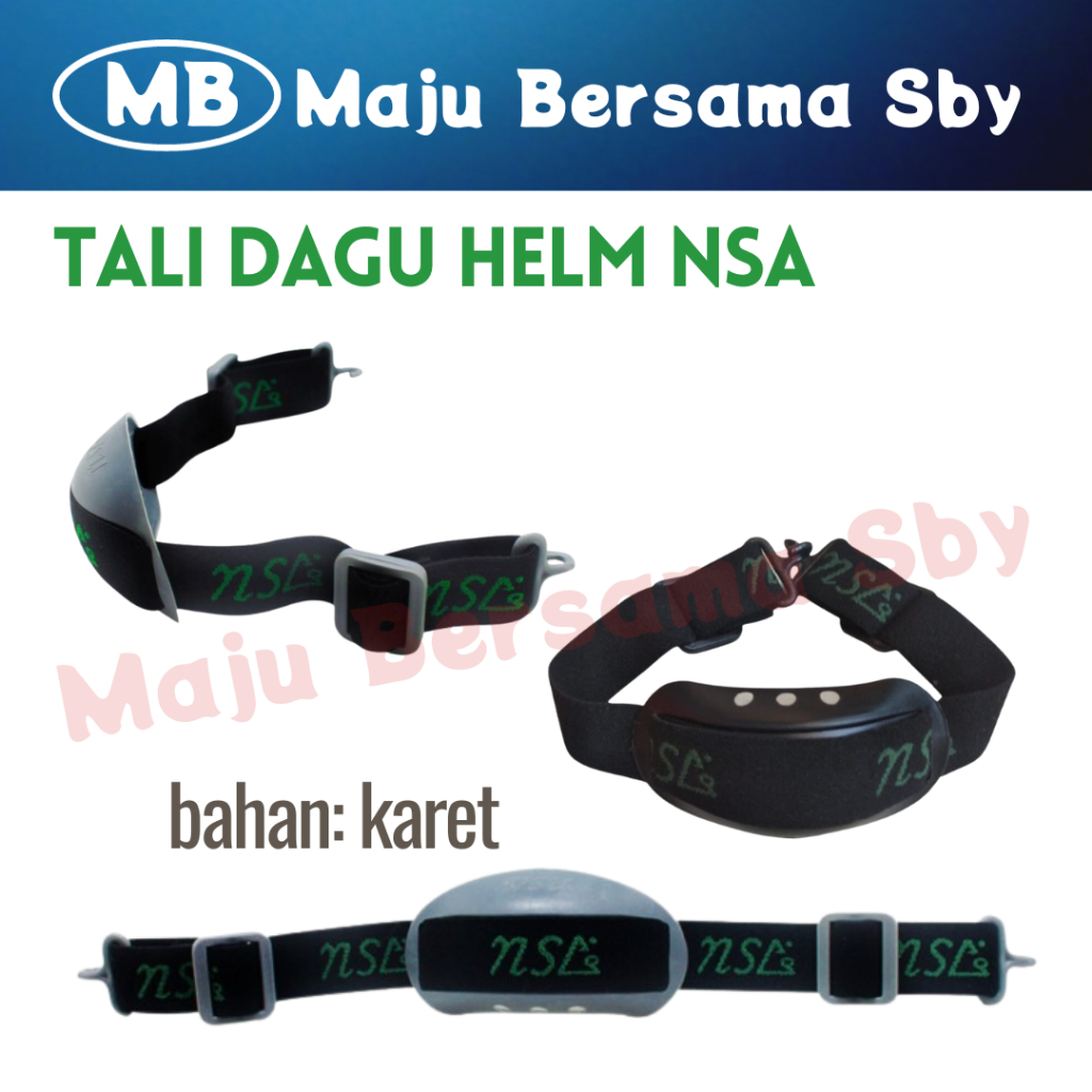 Jual Tali Dagu Helm proyek NSA Karet Elastis hitam untuk Semua merk ...