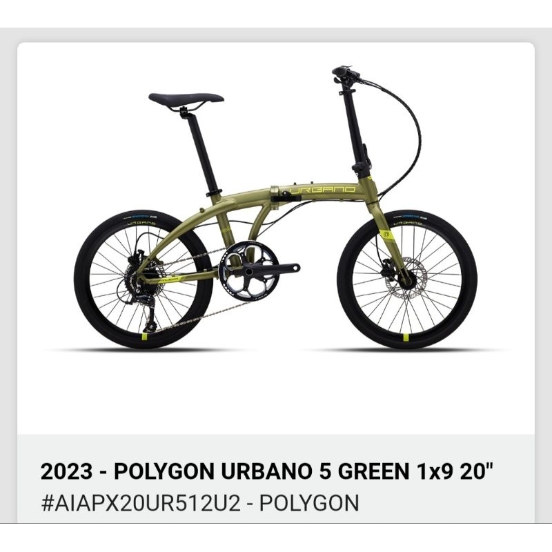 Jual sepeda lipat polygon urbano 5 | Shopee Indonesia