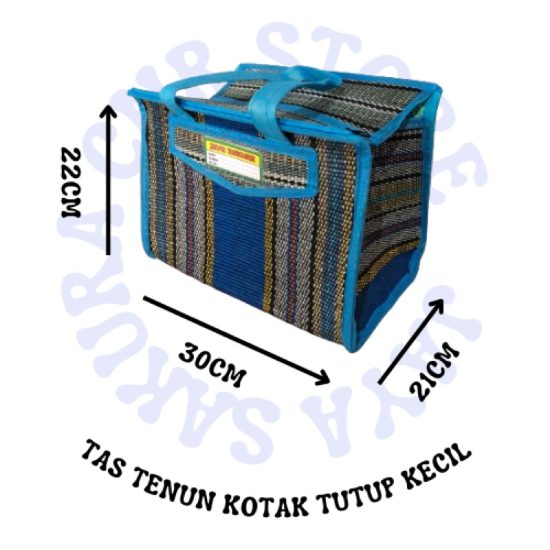 Jual JAYA SAKURA Tas Tenun Tikar Kotak Tutup Kecil / Tas Buwuhan / Uk ...
