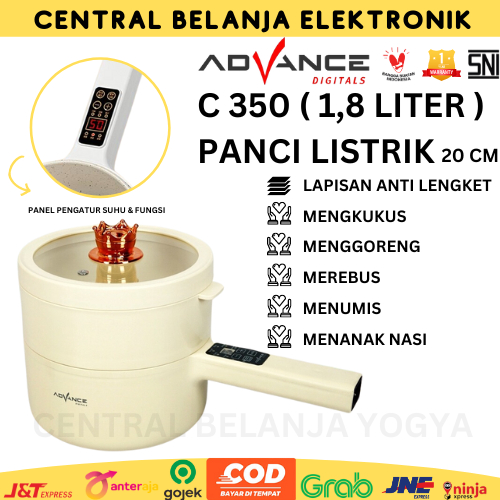 Jual PANCI LISTRIK 1.8 LITER DIAMETER 18CM 20CM PANCI LISTRIK ADVANCE ...