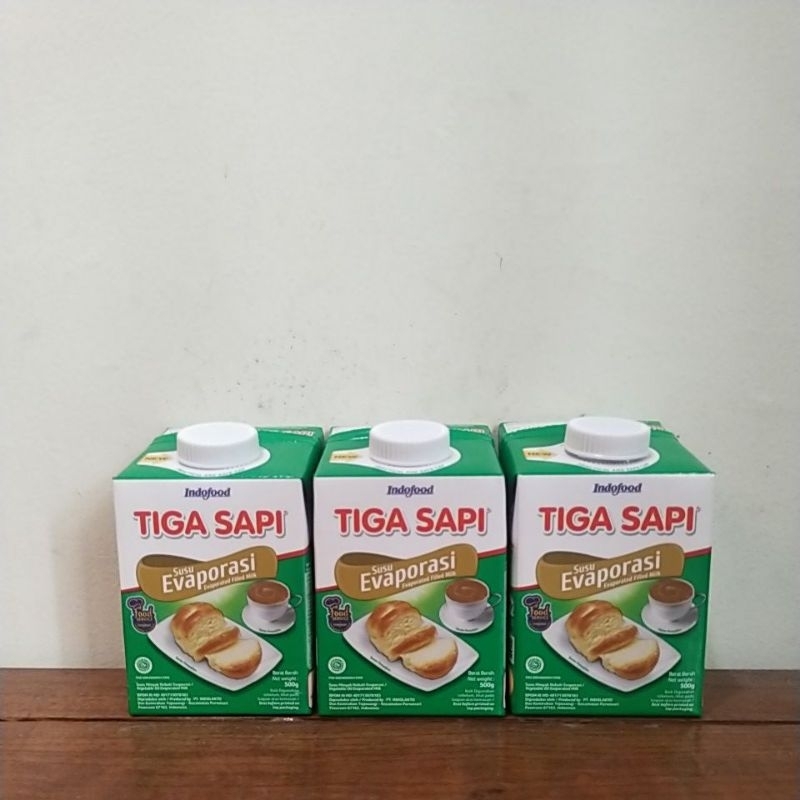 Jual susu evaporasi tiga sapi 3 sapi 500g | Shopee Indonesia