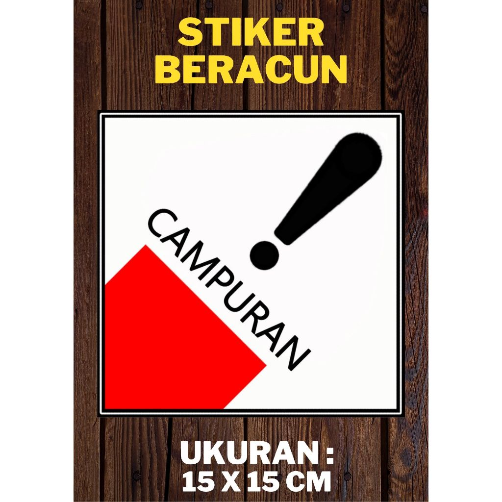 Jual Sticker Tanda Simbol Limbah B3 Stiker Dinding Berbahaya & Beracun ...