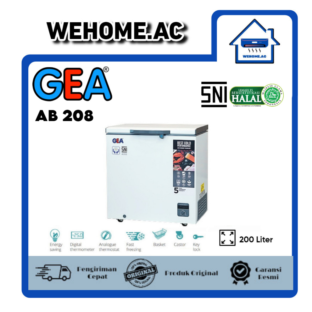 Jual Chest Freezer GEA AB 208R Freezer Box GEA 200 Liter Lemari Pembeku ...
