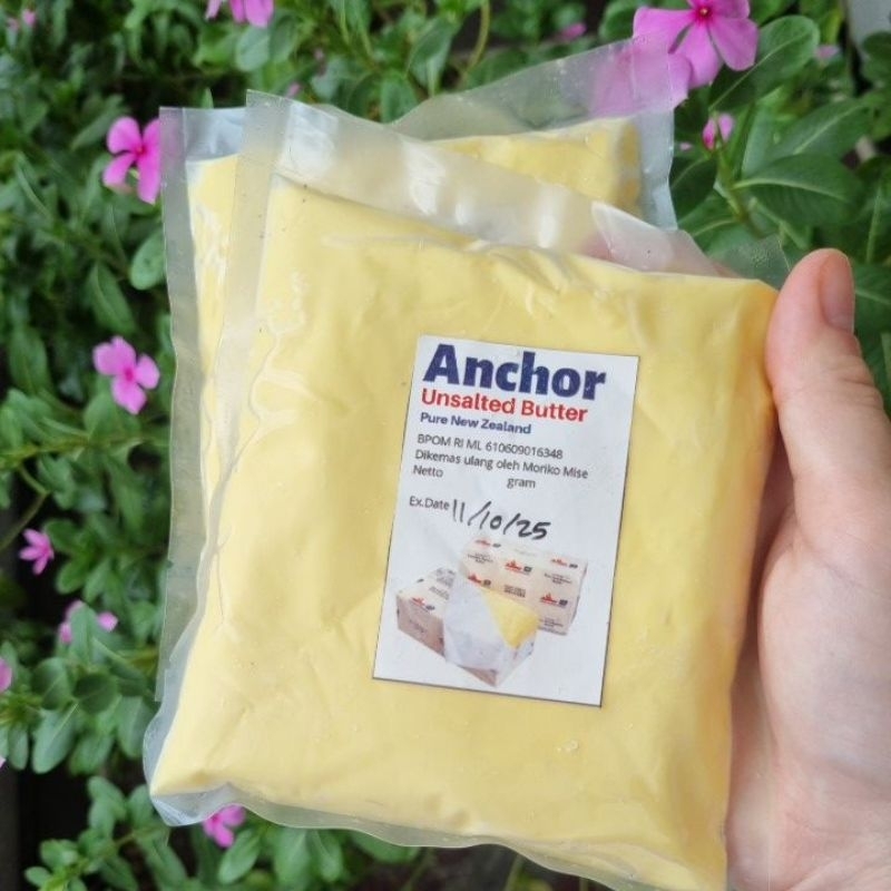 Jual [ 227 gr 200 gr ] mentega tawar ANCHOR unsalted butter pats 227 gr ...
