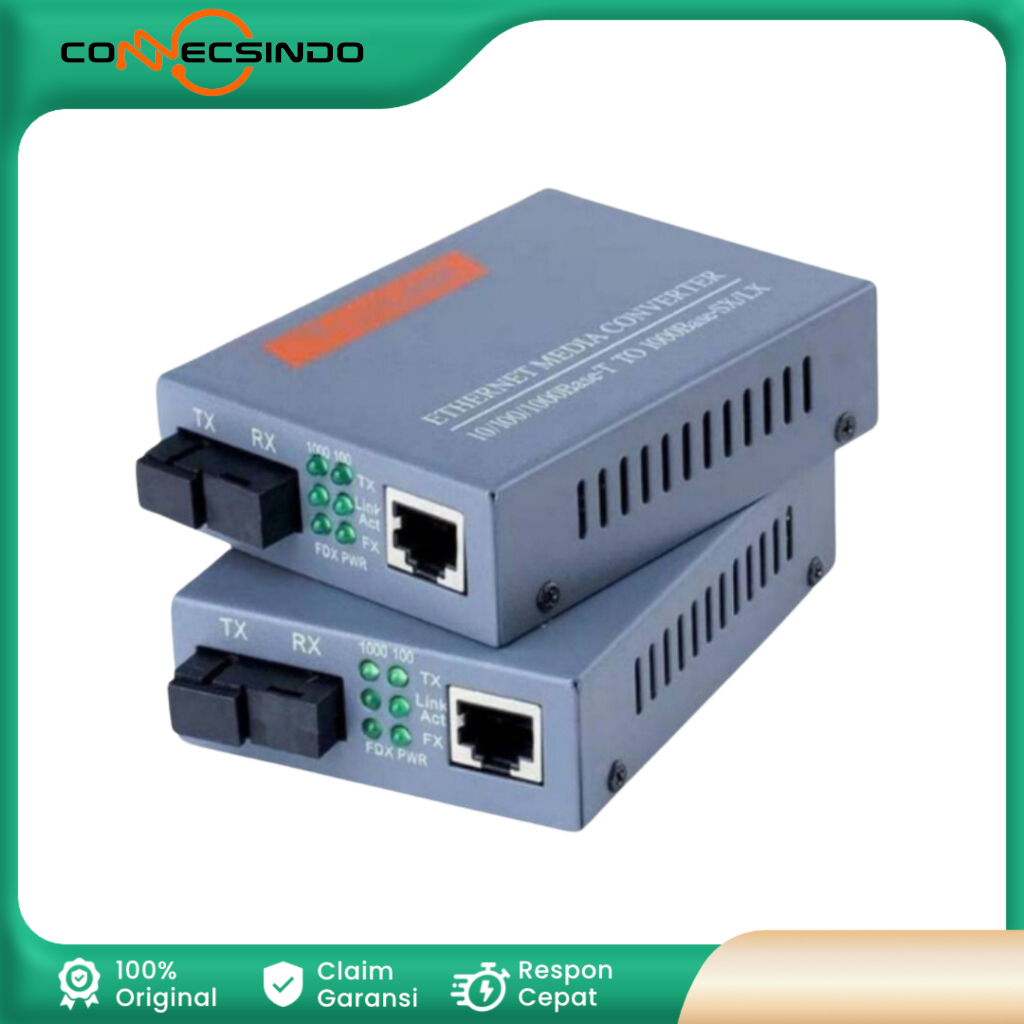 Jual Media Converter Fiber Optik NETLINK FO GS03 | Shopee Indonesia