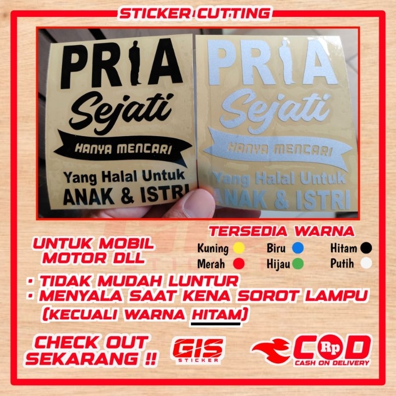 Jual Stiker Cutting Kata Kata Sticker Cutting Motivasi Untuk Mobil ...