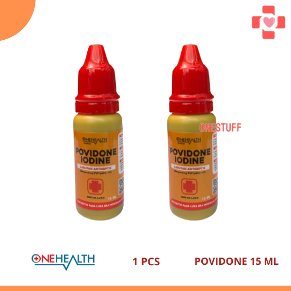 Jual Obat Merah Luka Onehealth Povidone Iodine Betadine 15 ml 1 pcs ...