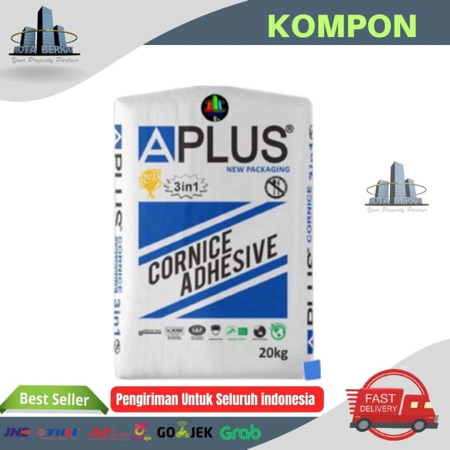 Jual KOMPON A PLUS / CORNICE ADHESIVE 20KG | Shopee Indonesia