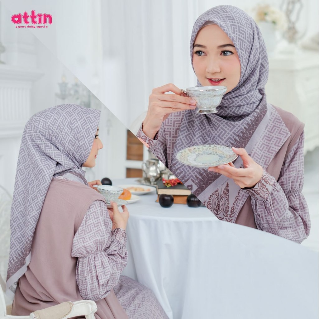 Jual ATTIN - Pashmina & Scarft Charlotte Couple Series | Shopee Indonesia