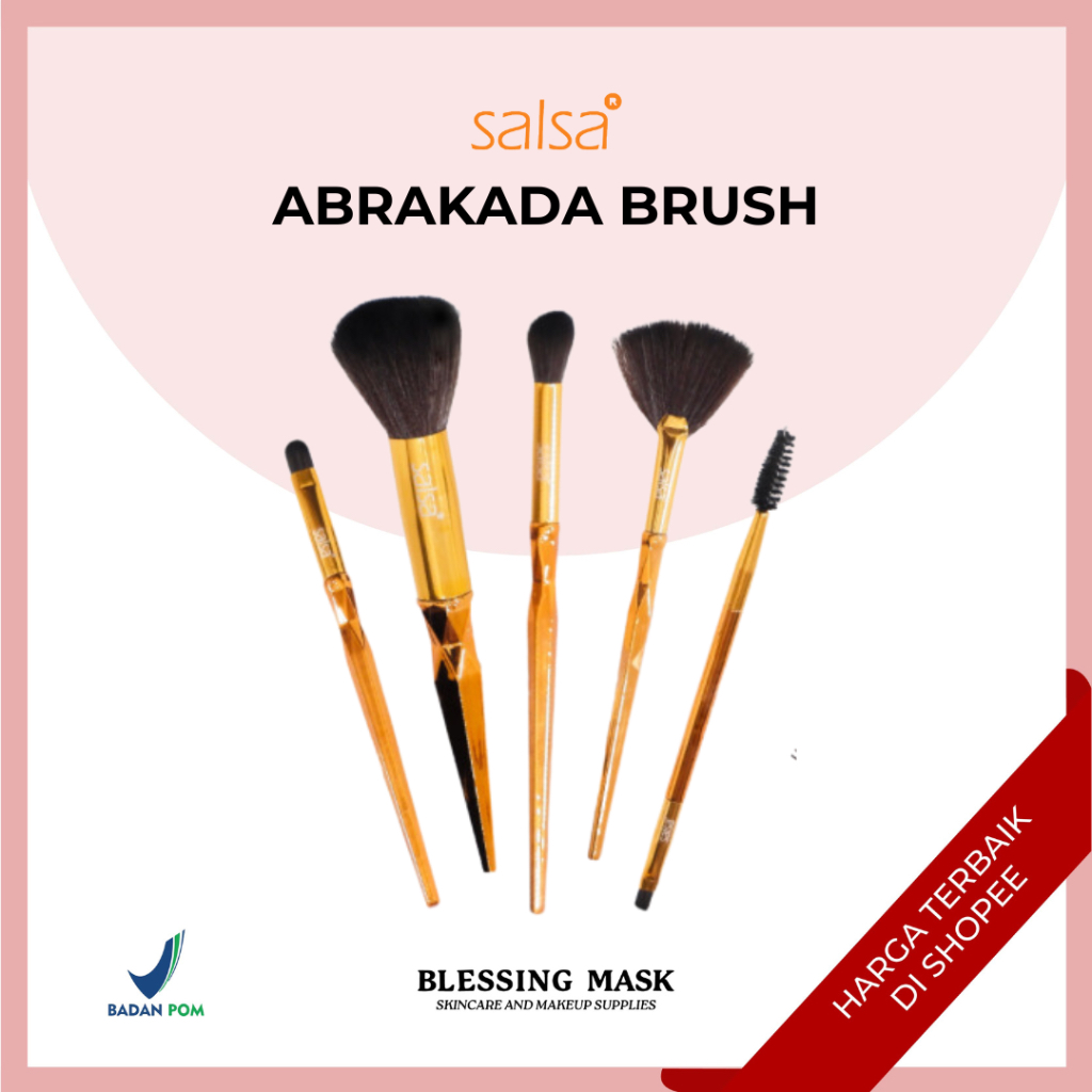 Jual SALSA Abrakada Brush - Kuas Make Up Set Brush Pemula Alat Rias ...