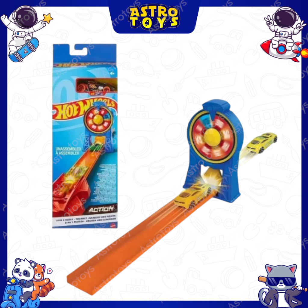 Jual Hot Wheels Classic Stunt Track Set Spin and Score Jalur Lintasan ...