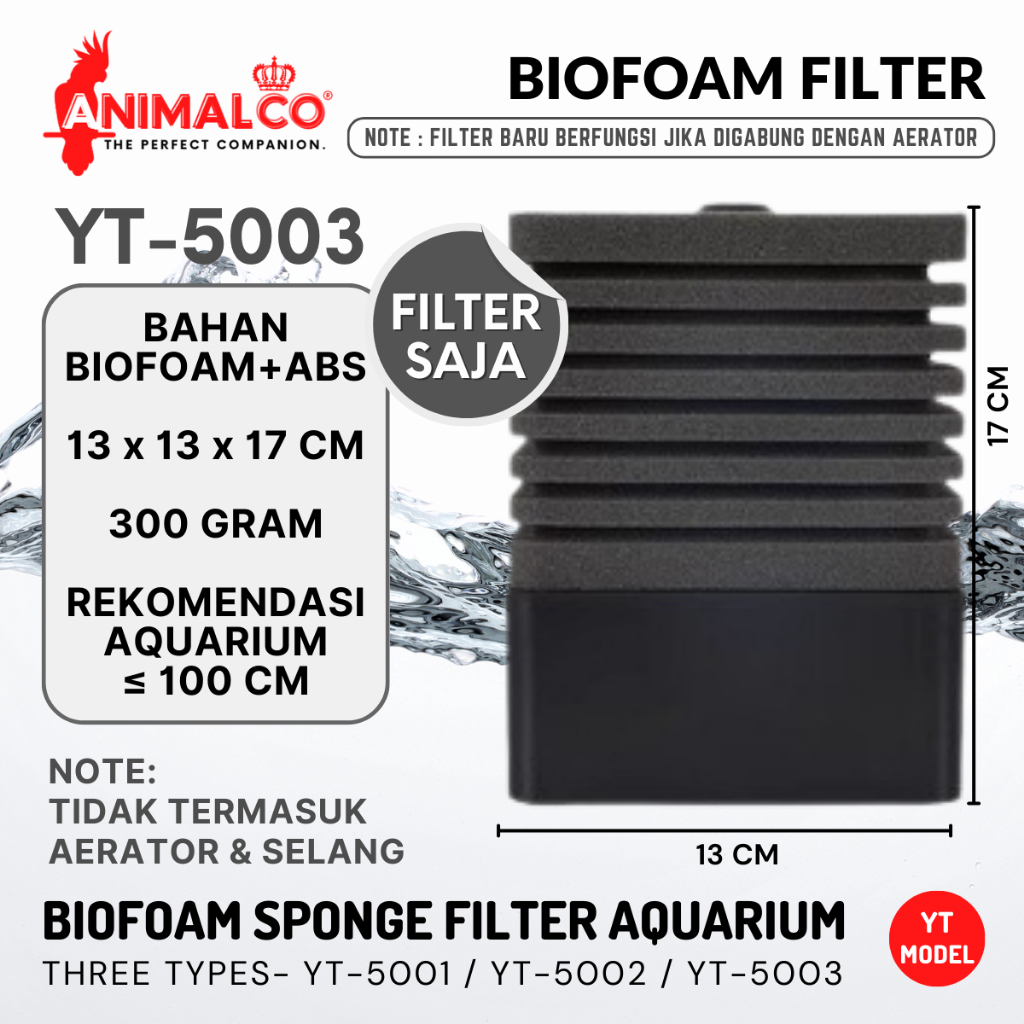 Jual BIOFOAM FILTER MEDIA 2IN1 AQUARIUM SPONGE BIO FOAM BUSA AERATOR S ...