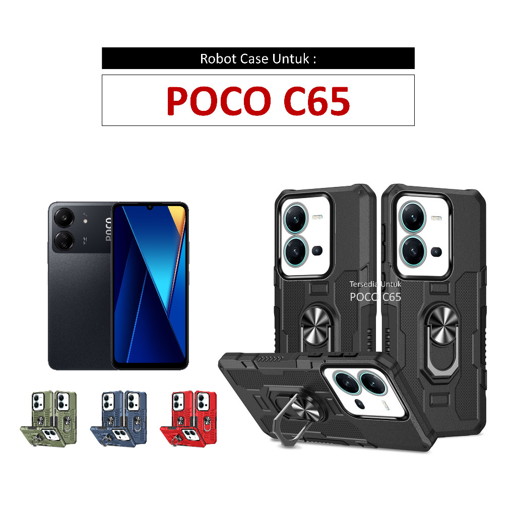 Jual Hard Case XIAOMI POCO C65 Casing Armor Kesing Robot HP Premium ...