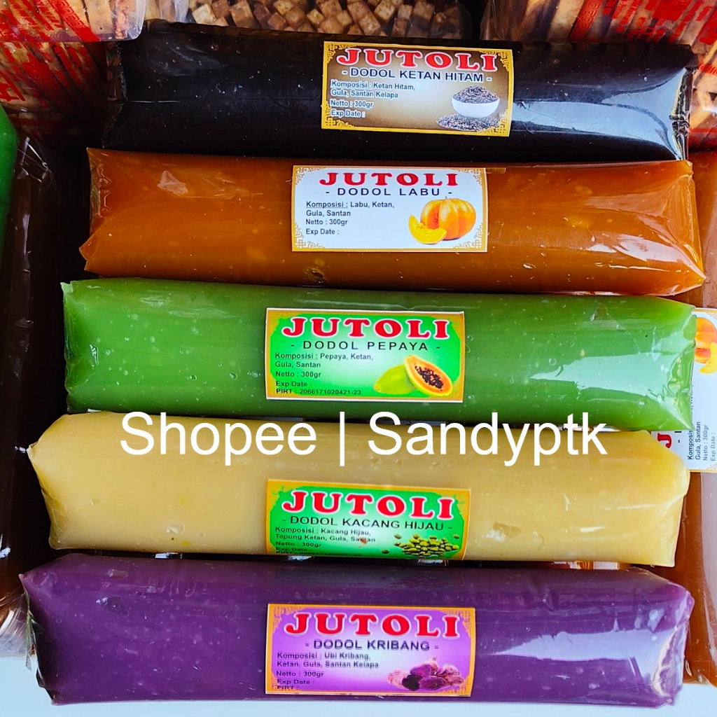 Jual Dodol Buah Labu Ketan Hitam Pepaya Kribang Ungu Lidah Buaya Kacang ...