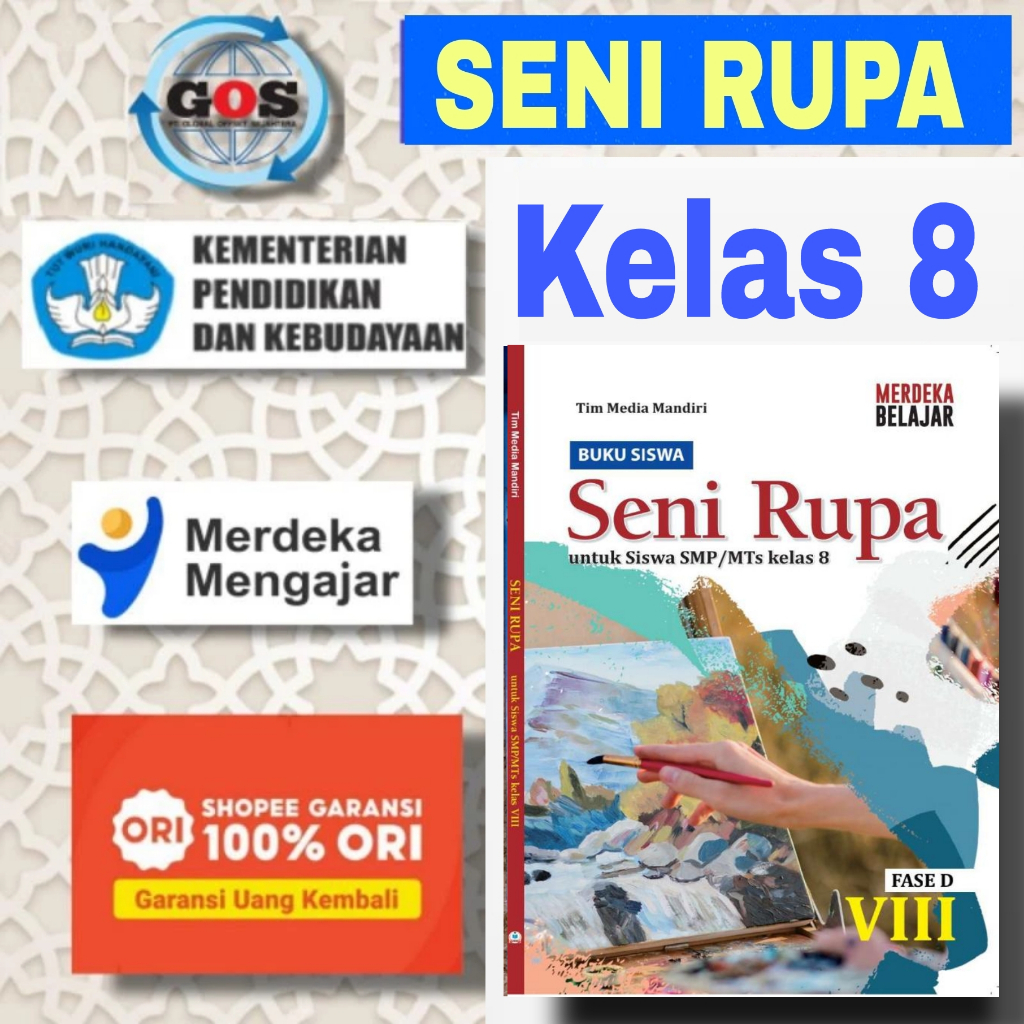 Jual BUKU SENI RUPA KELAS 8 KURIKULUM MERDEKA - Seni Rupa Penerbit CV Media Mandiri (Kelas viii ...