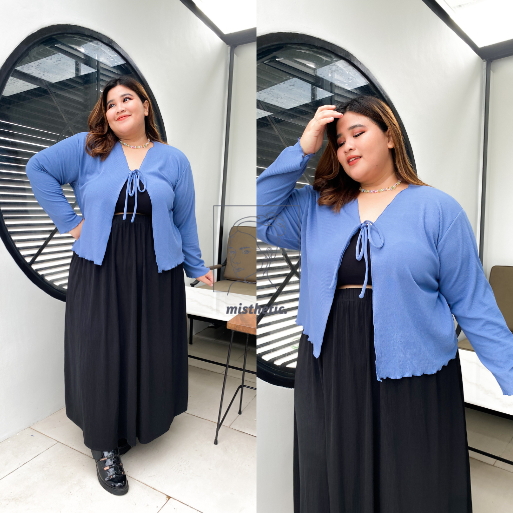 Jual Scarllet Big Size Cardigan/ Cardigan Jumbo/ Cardigan Plus Size ...
