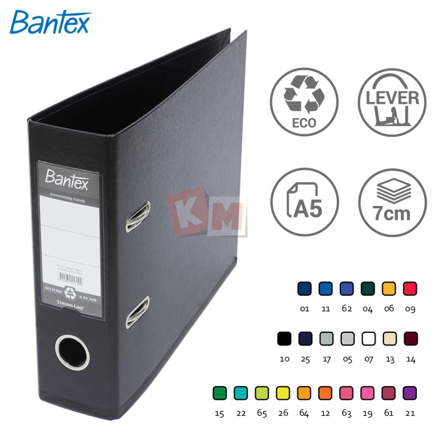 Jual Ordner Bantex Lever Arch File PP Plastic A5 Kwitansi 7cm #1453 ...