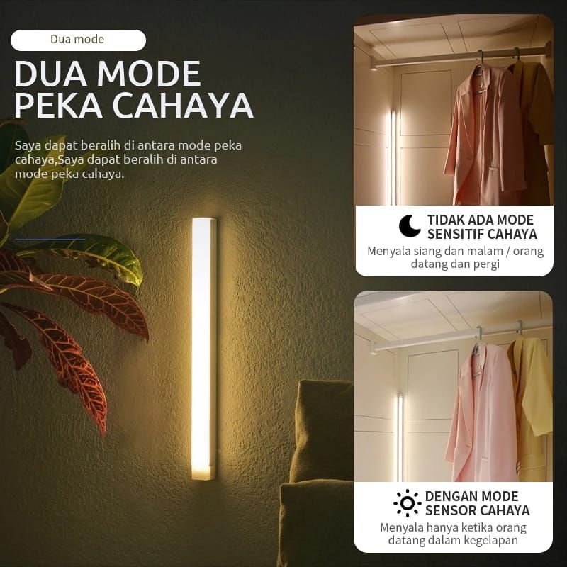 Jual {YM} LAMPU SENSOR GERAK MAGNETIC MOTION SENSOR LAMPU STICK PANJANG ...