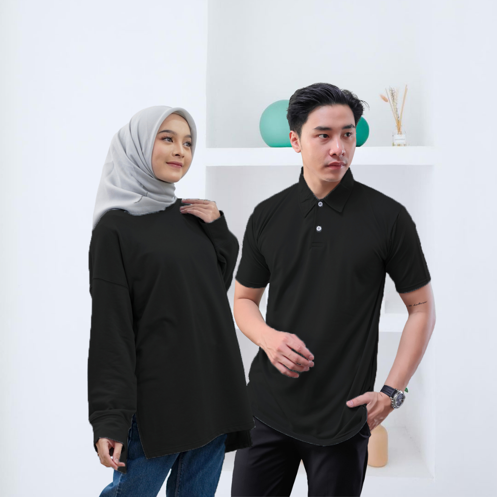 Jual ARKADINA Tshirt Basic 1 Set Couple Pria Wanita - OOTD Kaos Oblong Sepasang | Shopee Indonesia