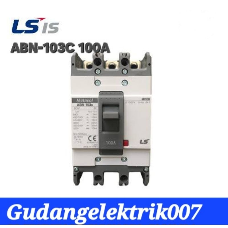 Jual BREAKER/MCCB Type ABN-103C 3P 100A - 22KA Merk LS | Shopee Indonesia