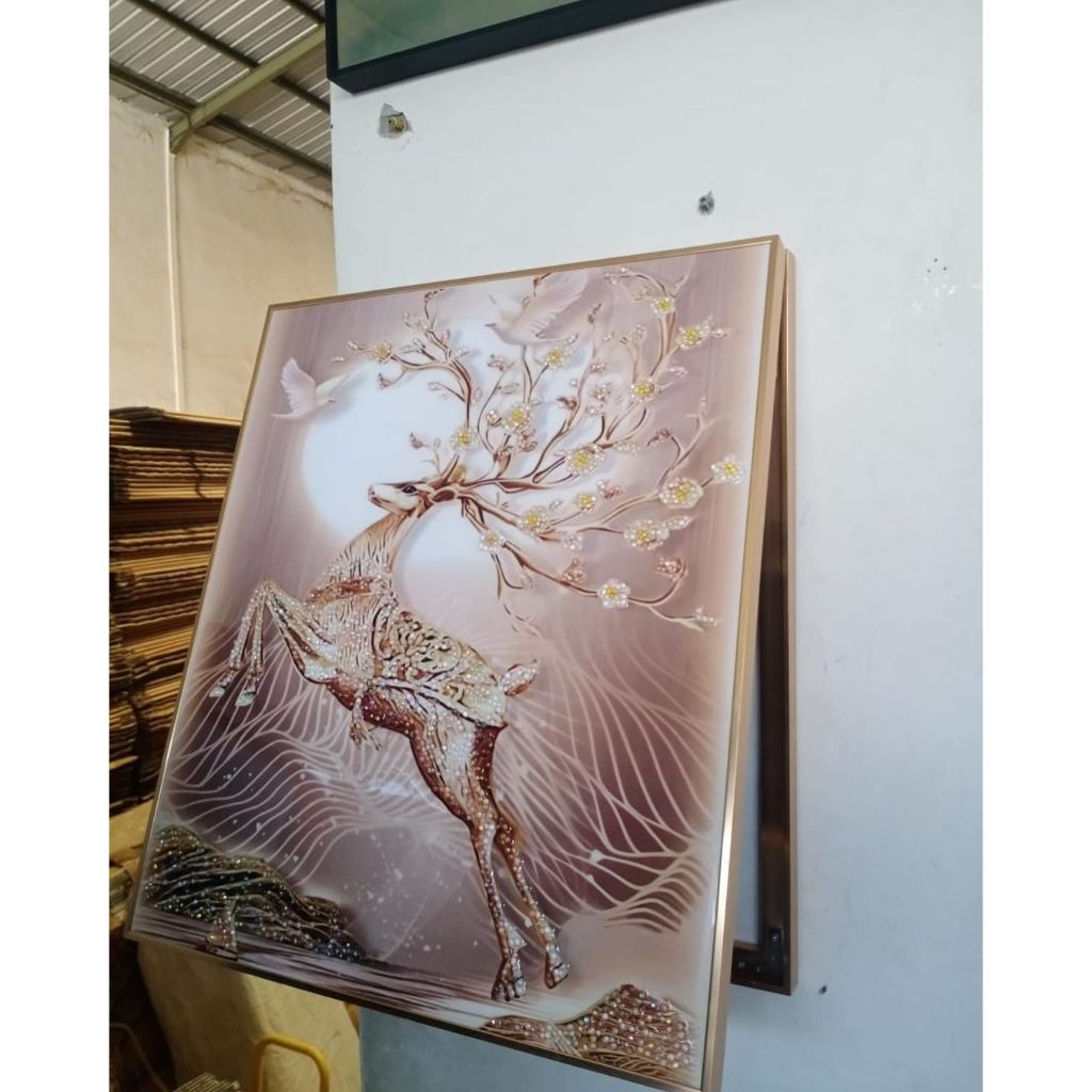 Jual Lukisan Dinding Diamond Crystal Painting 5 D Penutup Mcb Bentuk ...