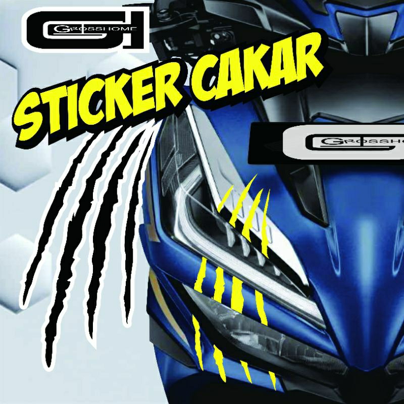 Jual Stiker Cakar Model Baru Cutting Sticker / Bahan Kualitas Terbaik ...