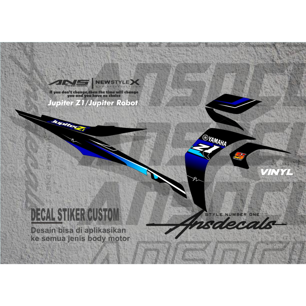 Jual sticker striping motor jupiter - striping jupiter z1 / jupiter ...