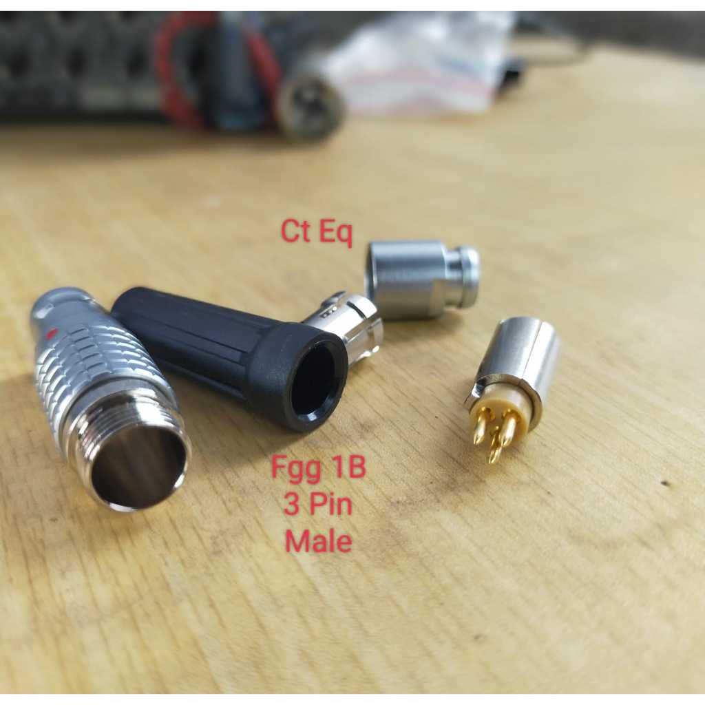 Jual FGG 1B 3 Pin Plug Male 3 Pin Circular Push connector male plug ...