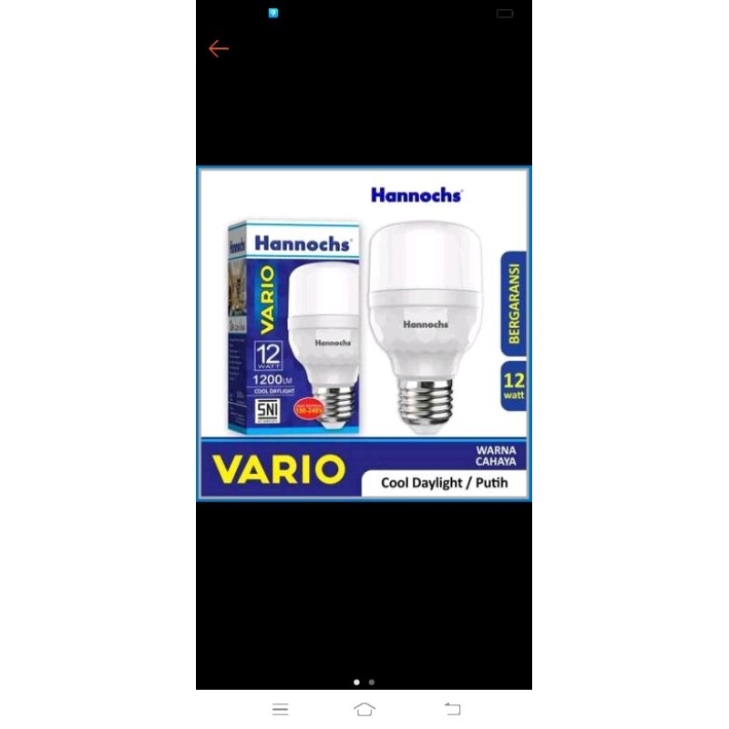 Jual Lampu LED Hannochs Vario 12 watt | Shopee Indonesia