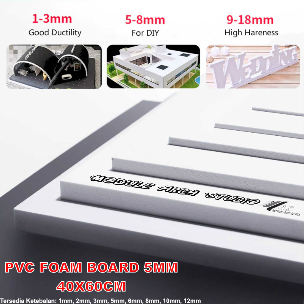 Jual PVC Foam Board 5mm 40x60cm - PVC Maket | Shopee Indonesia