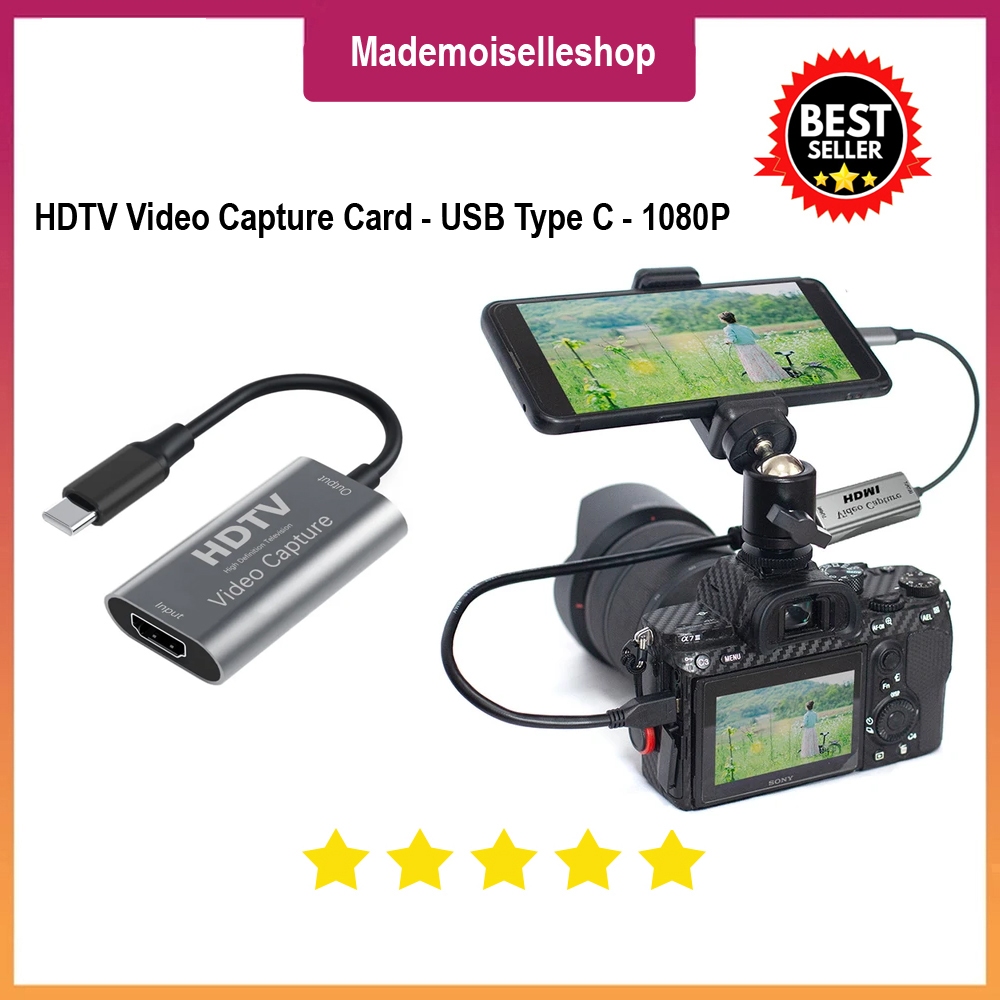 Jual HDTV HDMI Video Capture Card 1080P Type C - Adapter Smartphone As ...