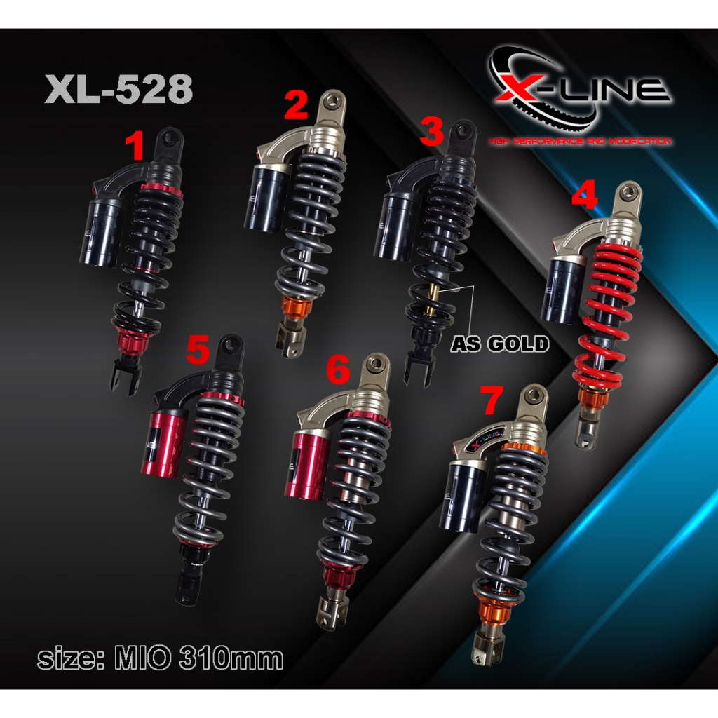 Jual Shockbreaker Tabung Motor Mio XLine 528 Series | Shopee Indonesia