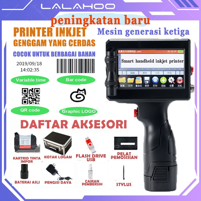 Jual ⚡peningkatan baru⚡Printer inkjet Genggam Portable Mesin Tinta ...