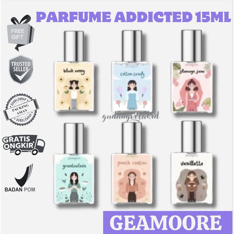 Jual ️GV ️ PARFUM ADDICTED SERIES SPRAY 15ML PARFUM GEAMOORE | Shopee ...