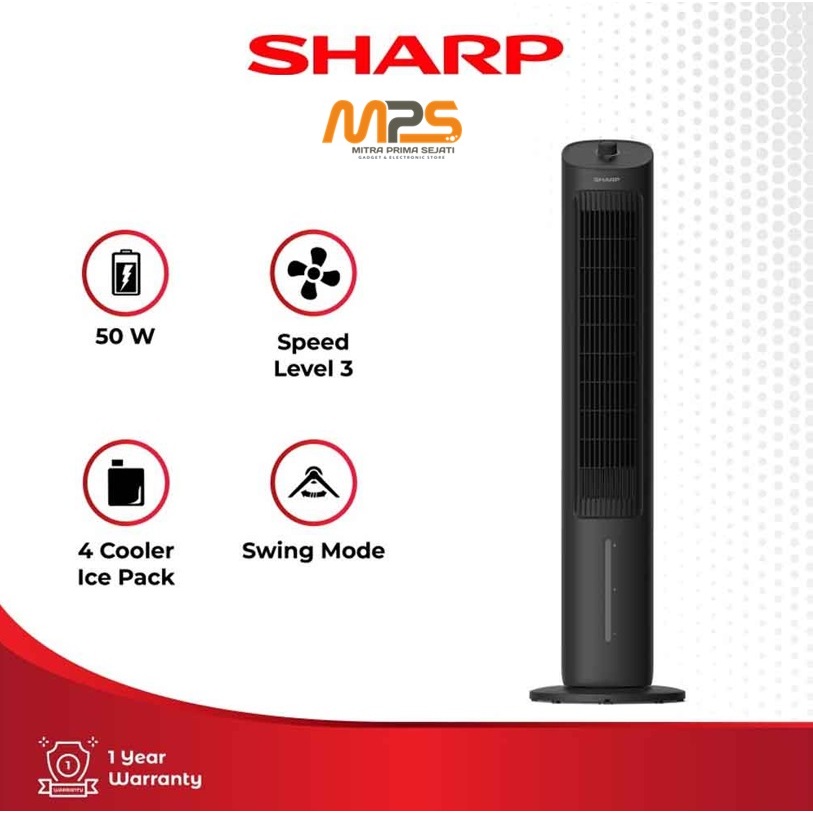 Jual SHARP Air Cooler 4 Liter PJ-R34TY-B / 4L PJR 34 TY PJR34TY 50 Watt | Shopee Indonesia
